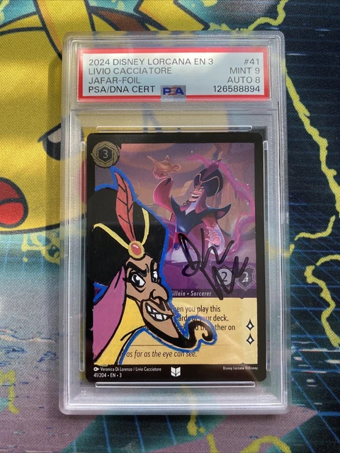 2024 DISNEY LORCANA Foil Jafar Lamp Thief Signed Sketch Veronica ...