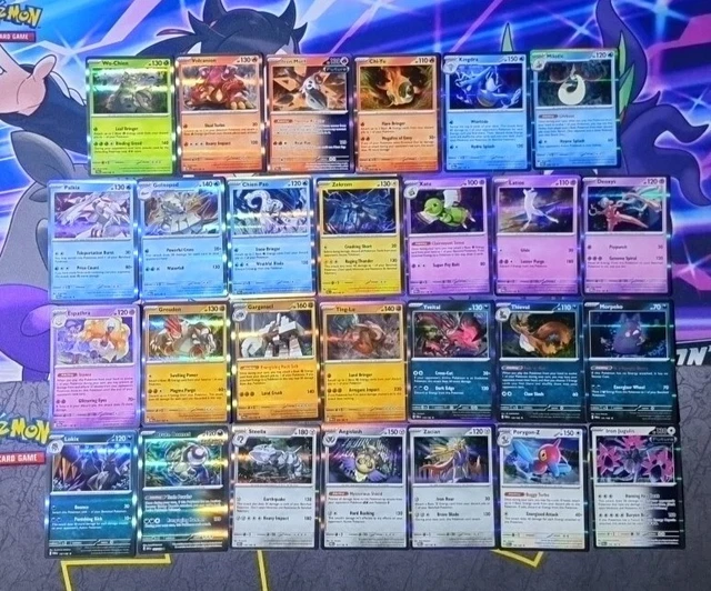 POKEMON CARD PARADOX Rift Complete Holo Rare Set All 27 Cards Bundle ...