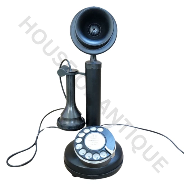 ANTIQUE ROTARY CANDLESTICK Phone – Retro Landline for Home or Office ...