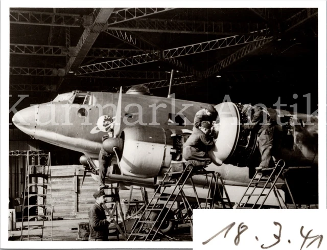 B582 FOTO WEHRMACHT Archiv Repro Luftwaffe Flugzeug Fw200 Condor KG40 ...