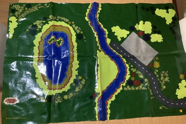 THOMAS THE TANK Engine & Friends Play Mat Vintage Vinyl 1993 For Wooden ...