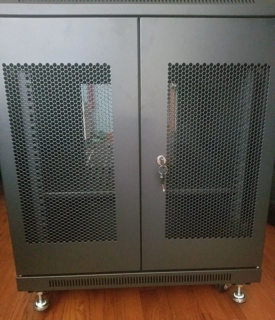 12U 19& SERVER Rack / Cabinet w/Casters, 2 fans and shelf for server ...