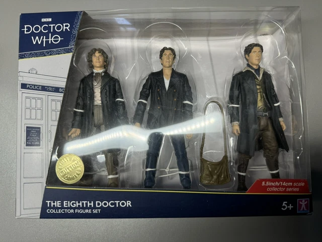 DOCTOR WHO: THE 8th Doctor Collector Figure Set, NEW, B&M £15.00 ...