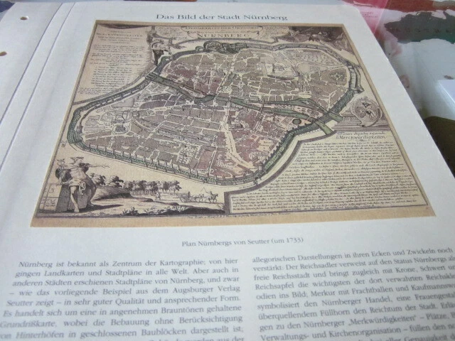 NÜRNBERG DOKU 1056 Plan Nürnberg 1733 von Seutter Seutterplan EUR 6,05 ...