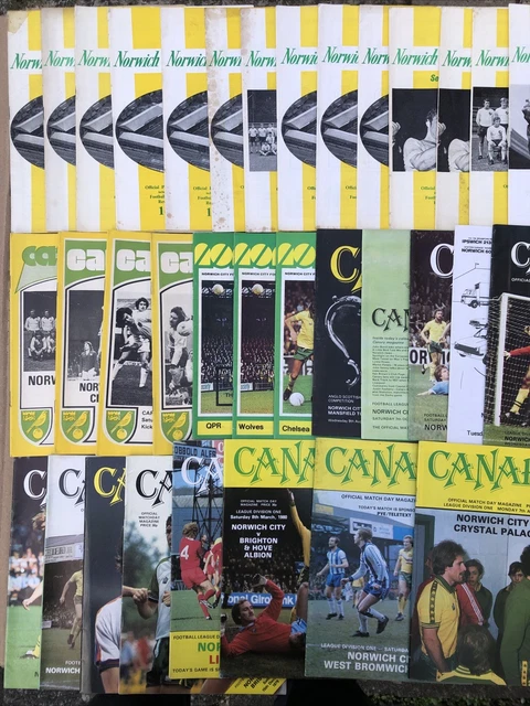 COLLECTION OF NORWICH City Football Programmes £16.90 - PicClick UK