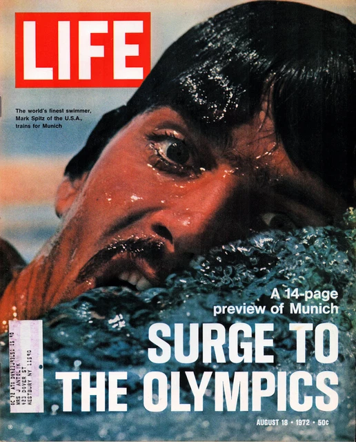 LIFE 8/18/1972 MUNICH Olympics Mark Spitz East German Women Athletes ...