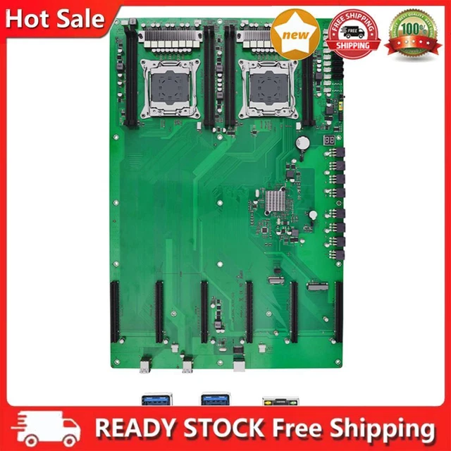 X99 DUAL PLUS V20 Motherboard 8*SATA3.0 4*USB3.0 LGA 2011-3 V3/V4 CPU ...