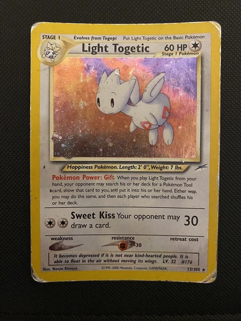 LIGHT TOGETIC 15/105 Pokémon Card Neo Destiny Holo Rare EUR 17,44 ...