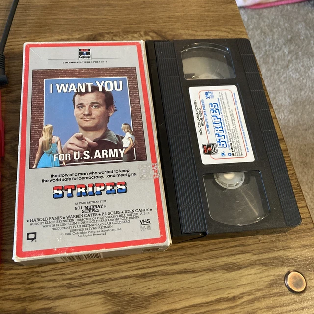 STRIPES VHS 1981 Bill Murray, Harold Ramis RCA Columbia £4.46 - PicClick UK