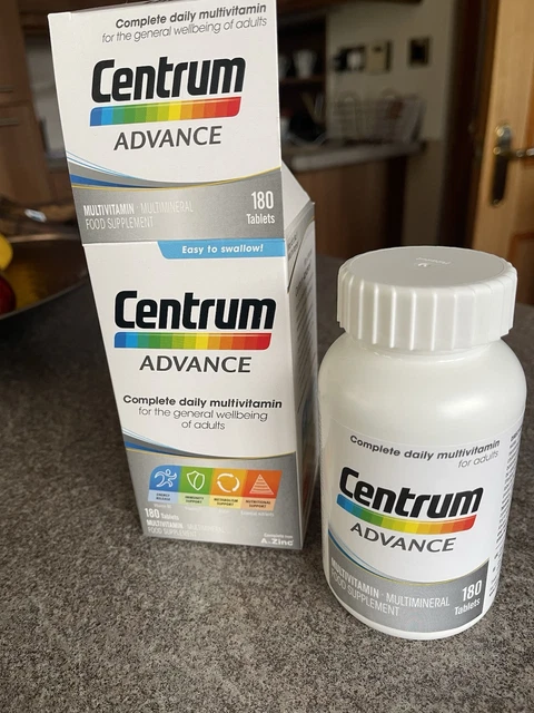 CENTRUM ADVANCE MULTIVITAMIN Tablets - Pack of 180 £9.04 - PicClick UK