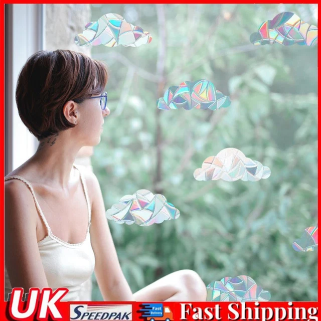 RAINBOW EFFECT PRISMS Window Stickers PVC Static Electricity Decal ...