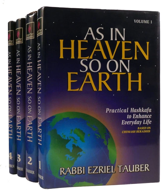 EZRIEL TAUBER, YAAKOV Astor AS IN HEAVEN SO ON EARTH 4 VOLUME SET ...