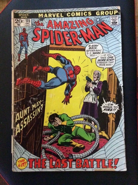 DÉCEMBRE 1972 MARVEL Comics 115 The Amazing Spider-Man The Last Battle ...