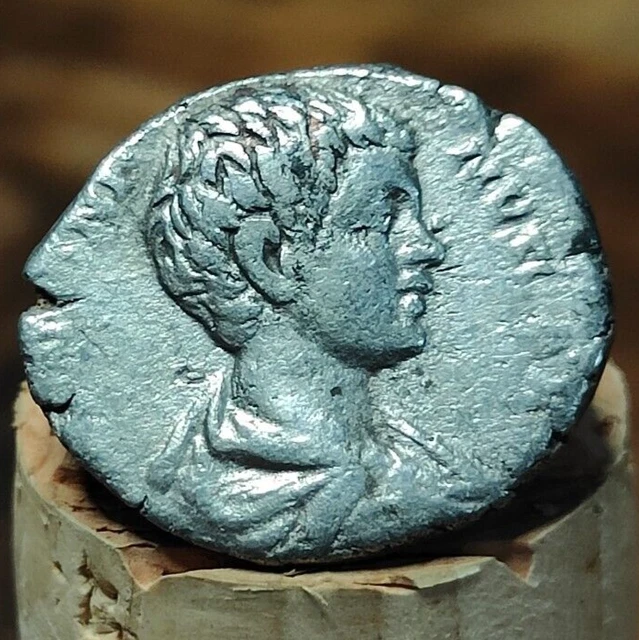 GETA SILVER DENARIUS, Ancient roman coin with Minerva reverse W91 £78. ...