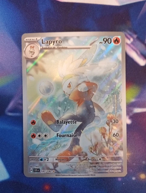CARTE POKÉMON LAPYRO AR 147/142 / Bloc EV Couronne Stellaire EV7/ NEUF ...