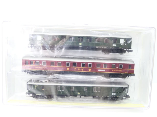 MINITRIX N 15729 Schnellzugwagen-Set, DB/DSG, NEM, NEU in OVP #43409 EUR 59,90 - PicClick DE