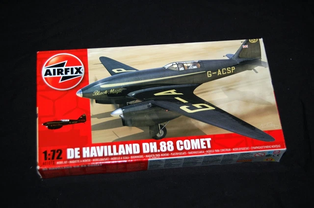 AIRFIX 1/72 SCALE De Havilland DH.88 Comet Model Kit 2011 Release £14. ...