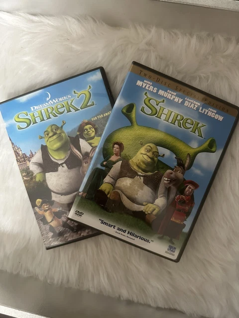 SHREK 1 AND Shrek 2 DVD Lot Dreamworks Animation Movie Cartoon £10.40 ...