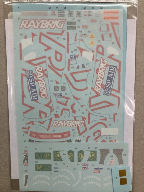 1/24 HONDA NSX Ray Brick 100 Jgtc1998 Water Transfer Decal Dp299 EUR 81 ...