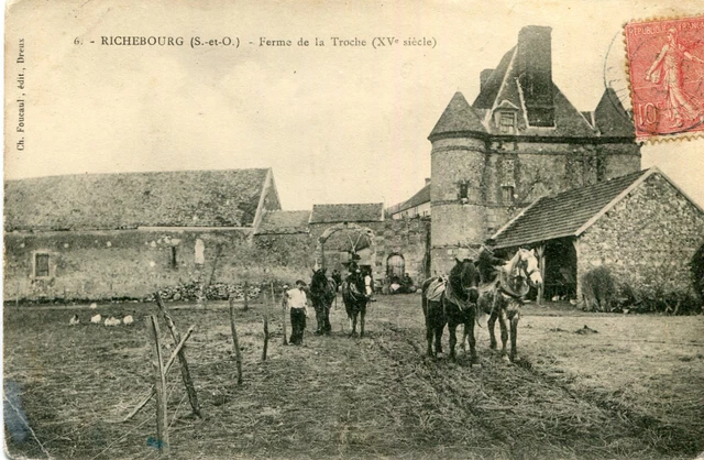 CARTE RICHEBOURG FERME de la Troche Animation à la ferme Cavaliers ...
