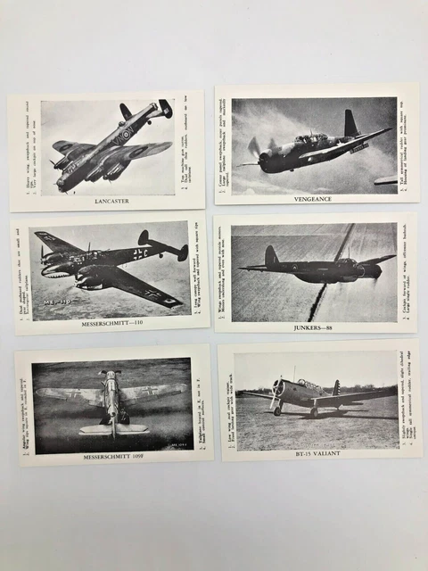 WW2 PLANE PACKET "FLASHCARDS" Plane Facts Co. NY Civil Defense Ground ...