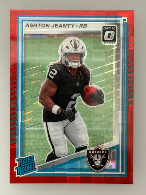 2025 PANINI DONRUSS Ashton Jeanty RC #305 Optic Preview Red Pandora ...