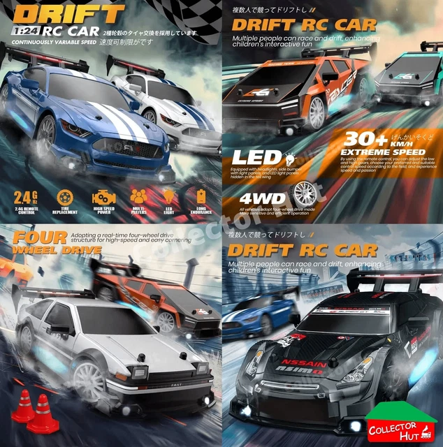 DRIFT RACING RC Car 1:24 Scale High Speed Remote Control 4WD 2.4Ghz £18 ...