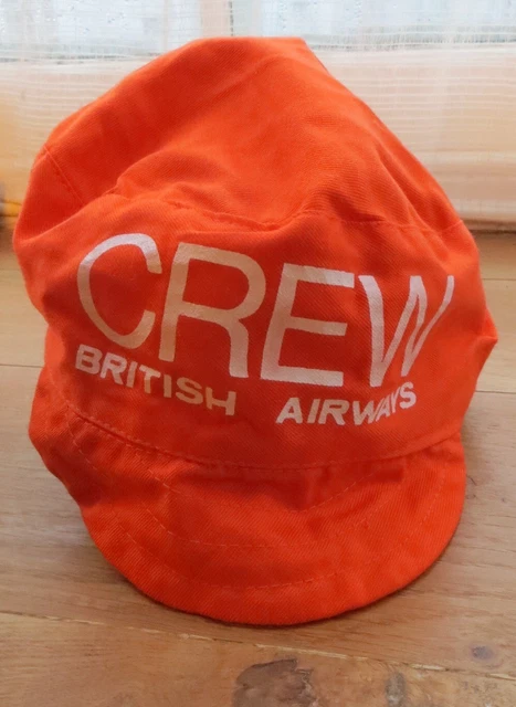 BRITISH AIRWAYS-VINTAGE CABIN Crew Emergency Demonstration Hi-Vis Cap ...