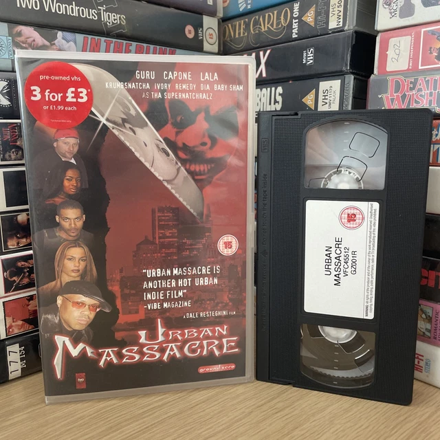 URBAN MASSACRE - Big Box Rental VHS - Ground Zero - Hip Hop Horror ...