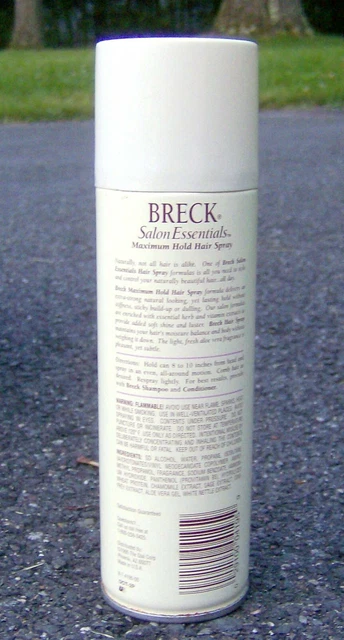 RARE VINTAGE 1990S BRECK SALON ESSENTIALS hairspray HAIR PRODUCT spray ...