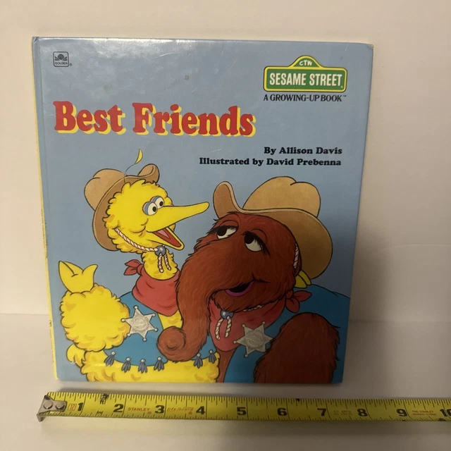 SESAME STREET BEST FRIENDS A GROWING BOOK 1992 Big Bird Snuffleupagus ...