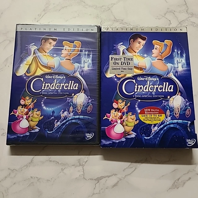 DISNEY CINDERELLA NEW Sealed DVD 2 Disc Platinum Special Edition with ...
