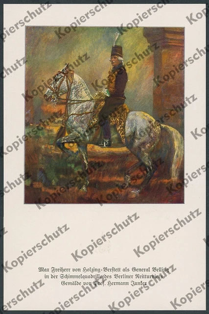 HERMANN JUNKER FREIHERR von Holzing-Berstett Reitturnier Kavallerie ...