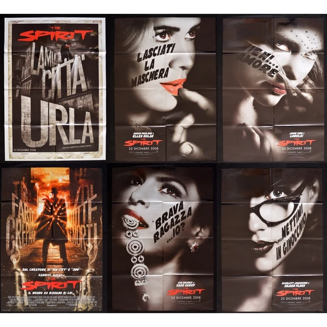 LOT DE POSTERS THE SPIRIT Frank Miller Will Eisner Comics Scarlett ...