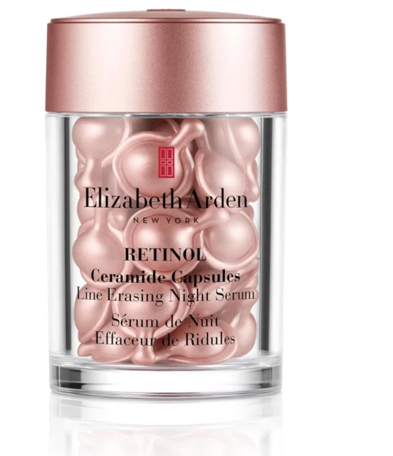 ELIZABETH ARDEN RETINOL Ceramide Capsules Line Erasing Night Serum, 30 ...