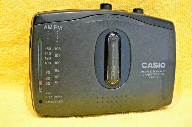 CASIO AS-201R LETTORE Cassette Radio Personale Am/Fm - Funzionante EUR 14,04 - PicClick IT