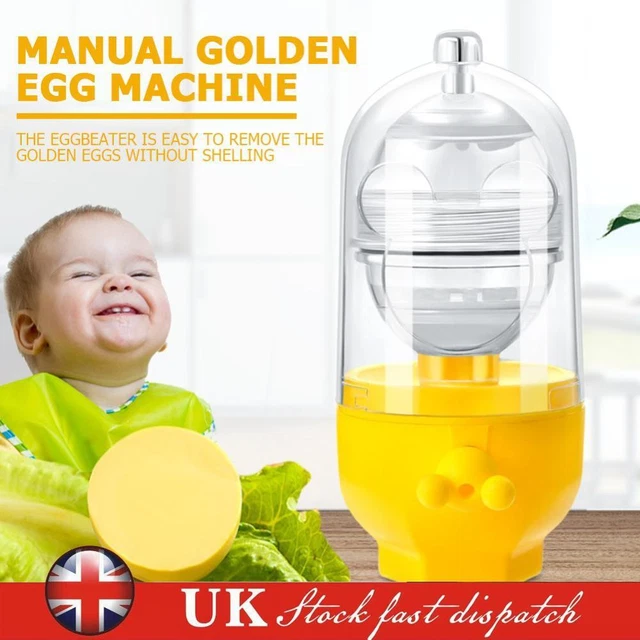 HAND POWERED GOLDEN Egg Maker Eggs Yolk White Mixer Kitchen Puller ...