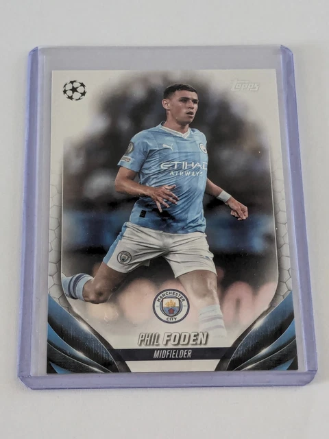 PHIL FODEN 2023-24 Topps UEFA Club Competitions Manchester City base ... PHIL FODEN 2023-24 Topps UEFA Club Competitions Manchester City base ...