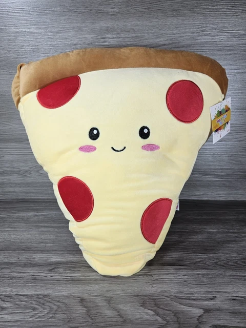 SMOOCHY PALS PEPPERONI Pizza Slice 15'' Cuddly Plush Squishy Soft Toy £ ...