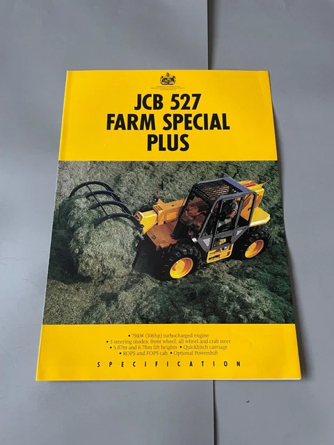 JCB 527 LOADALL Farm Special Plus Brochure £3.49 - PicClick UK