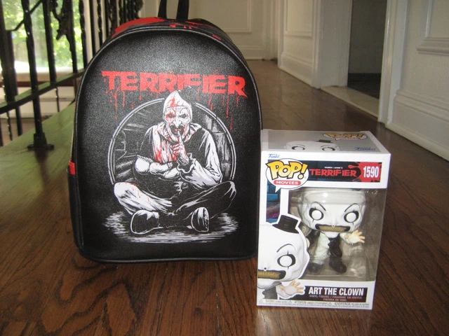 THE TERRIFIER HUSH Little Baby Mini Backpack + Funko Pop 1590 Art The ...
