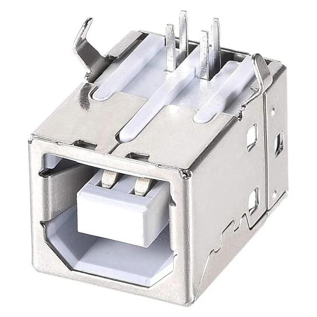 USB 2.0 TYPE B Female Socket Connector 4-Pin DIP 90 Repair Replacement ...