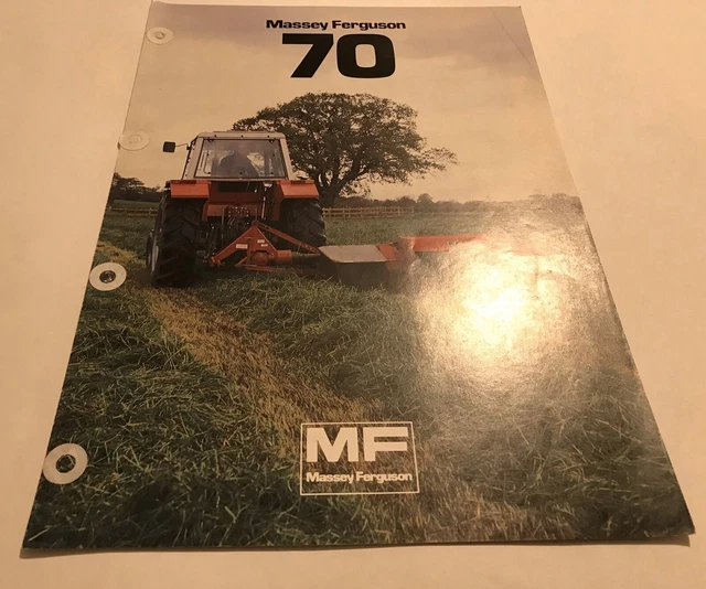 MASSEY FERGUSON MF 70 Rotary Drum Mower/Conditioner Original 1983 Sales ...