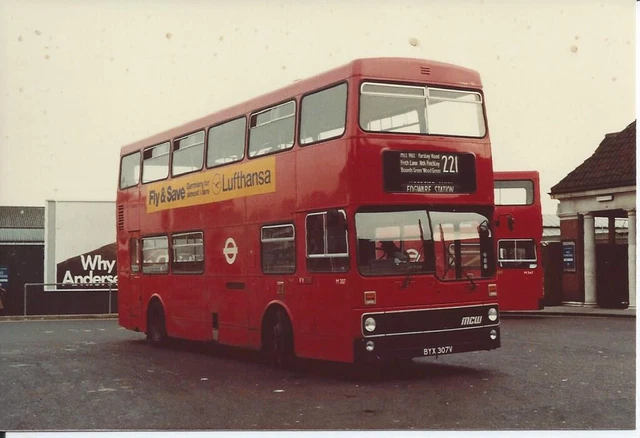 LONDON BUS PHOTO - M307 (FY) route 221 £0.50 - PicClick UK
