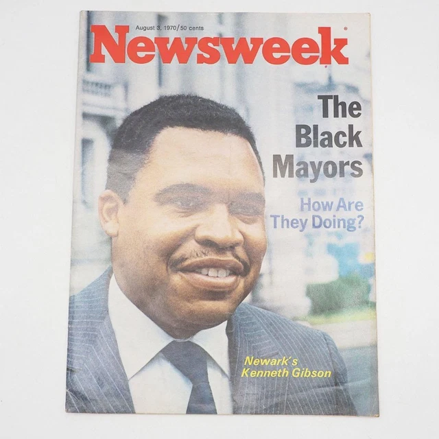 MAGAZINE NEWSWEEK KENNETH Gibson 3 Août 1970 Maire Noir Vtg EUR 25,53 ...