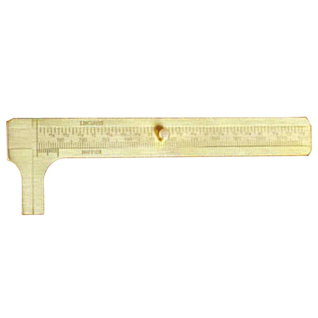 MINI METAL SCALE Sliding Gauge Vernier Caliper Ruler Pocket Measuring ...