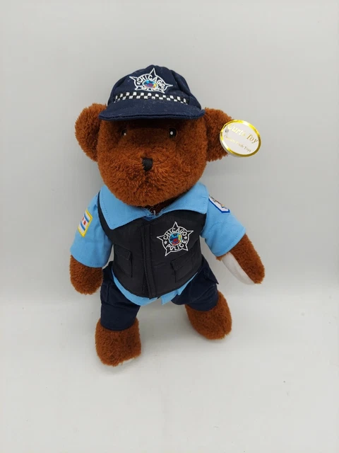 RARE CHICAGO PD Police Officer Teddy Bear Cop Uniform Hat Vest Brown ...