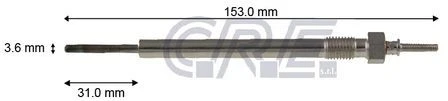 NEW CRE GLOW Plug for Kia Sorento D4CB 2.5 Litre December 2002 to ...