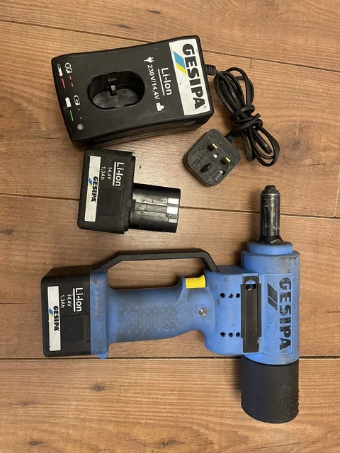 GESIPA ACCUBIRD CORDLESS Rivet Gun Riveter £375.00 - PicClick UK