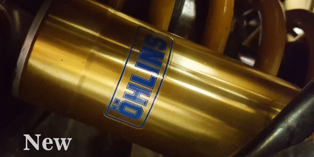 OHLINS ERSATZ KLAR Vinyl Aufkleber Grafik Sticker X 2 Teile 65mm EUR 8 ...